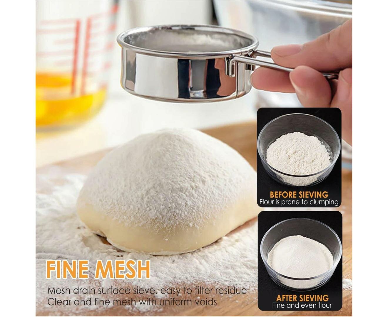 Сито для муки мелкое 304 нержавеющая сталь