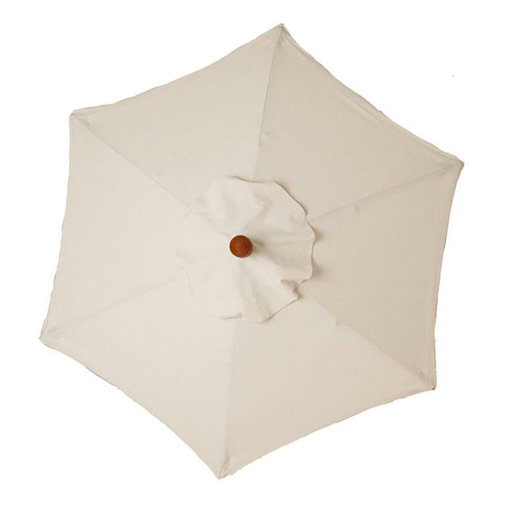 Уличный зонт от солнца, уличный непромокаемый зонт от солнца, садовый зонт, диаметр 2 метра, 6 косточек, поверхность зонта можно заменить-темно-белый