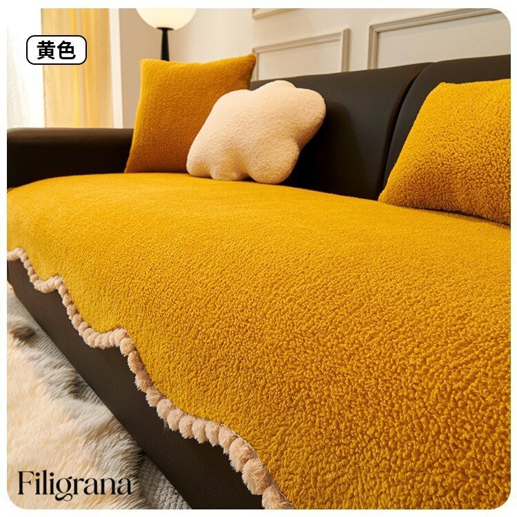 Утолщенная и нескользящая подушка для дивана Filigrana из высококачественной овечьей шерсти.70cm*150cm