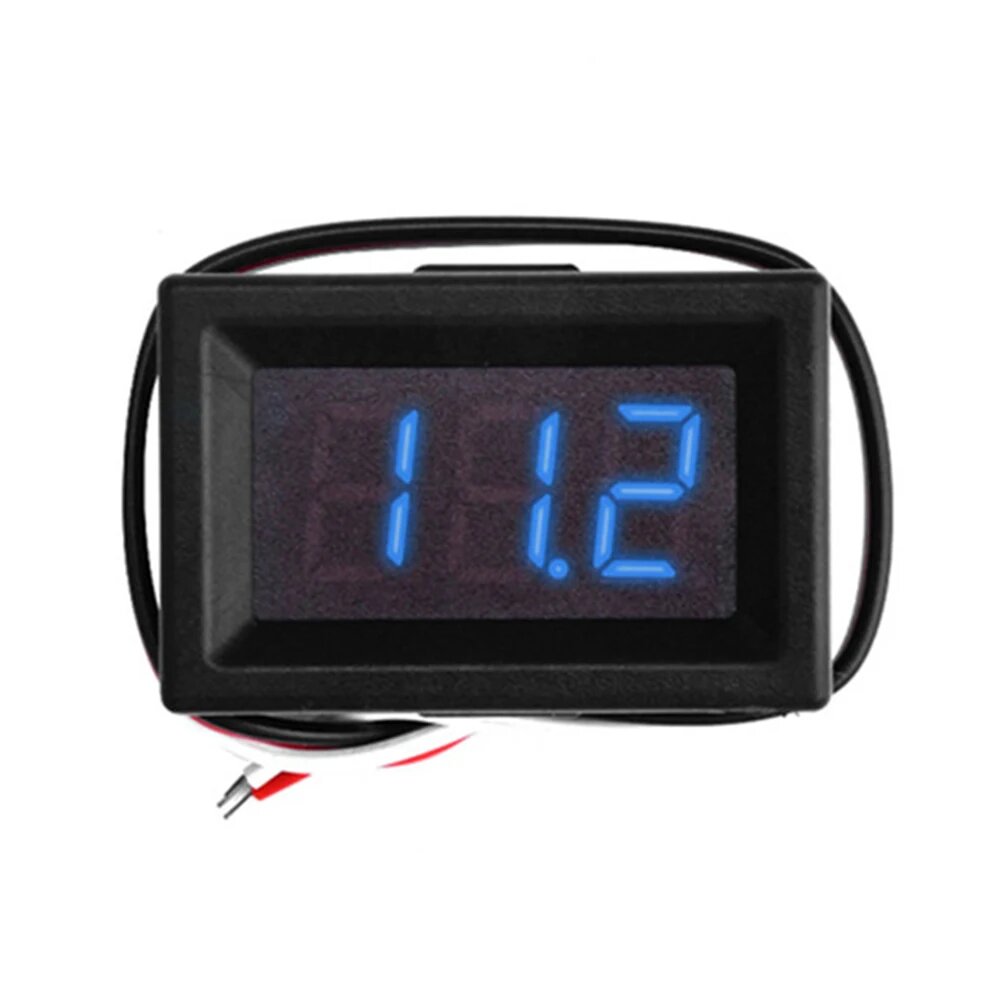 0,36 дюймовый цифровой вольтметр, 3-значный Вольтметр постоянного тока 0-100 в, панель напряжения, измеритель напряжения с ЖК-дисплеем, инструмент для измерения напряжения для автомобиля