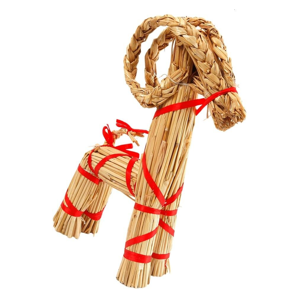 Легкая козочка из натуральной соломы