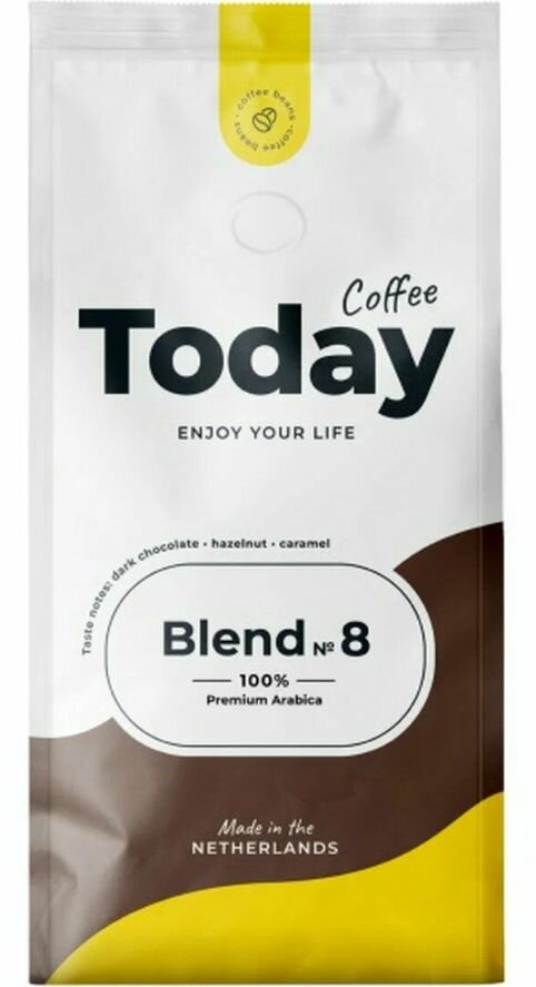 TODAY Кофе в зернах Blend №8 Арабика, 800 гр/