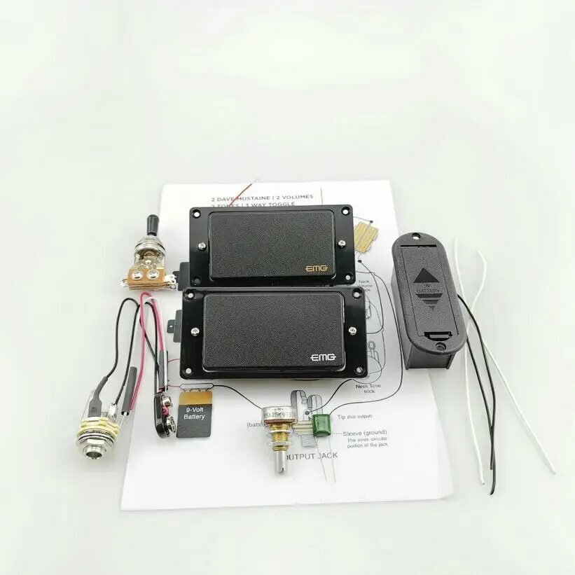 EMG Электрогитара активный двойной звукорежиссер Активный 9В питание от батареи