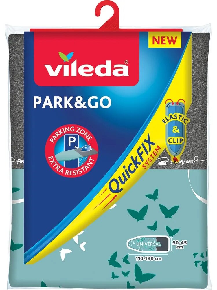 Vileda Чехол для гладильной доски "Vileda QuickFix", 130 см х 45 см