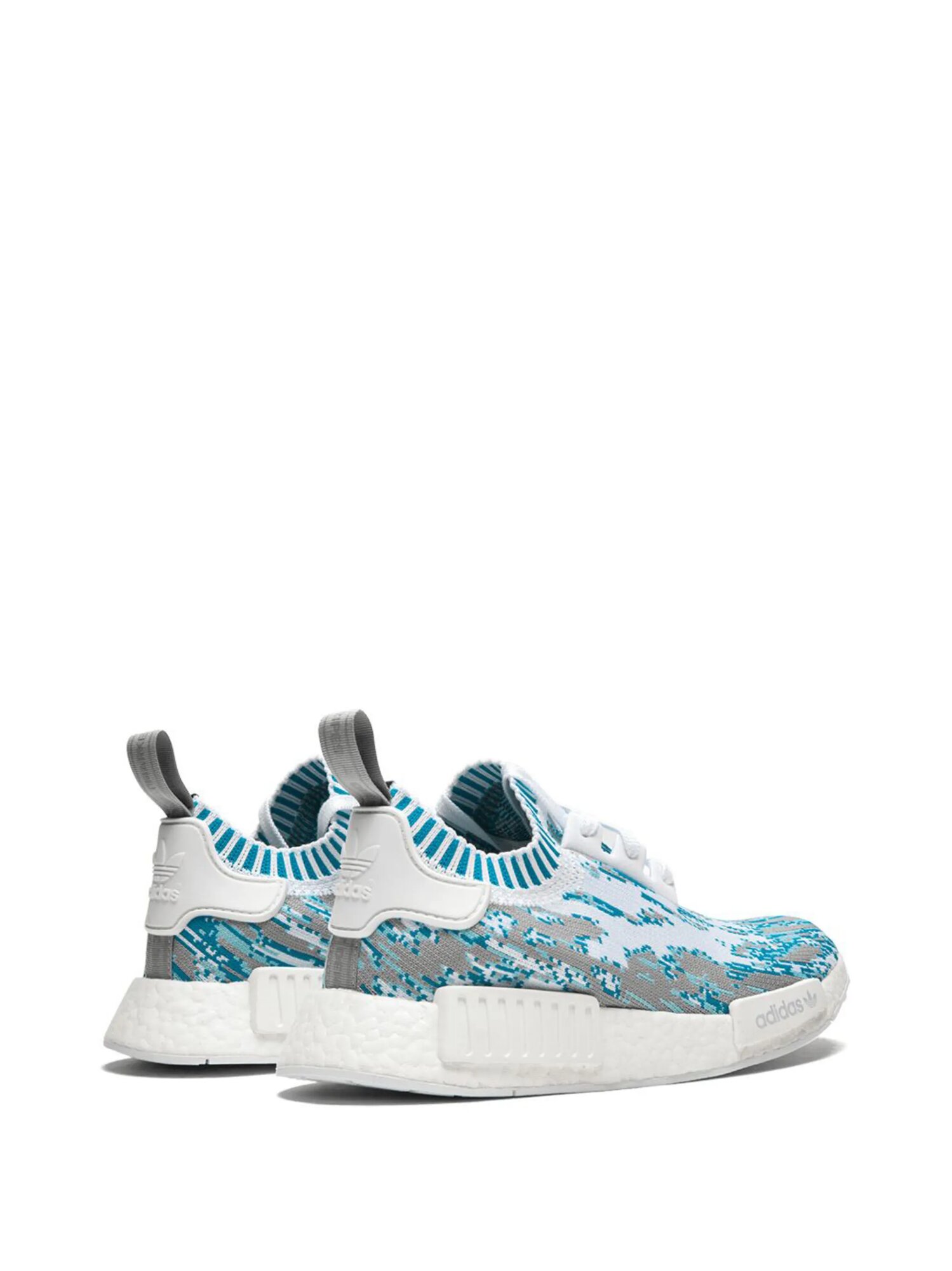 Кроссовки adidas NMD R1 Primeknit, размер 5 US, серебристый — фото 1