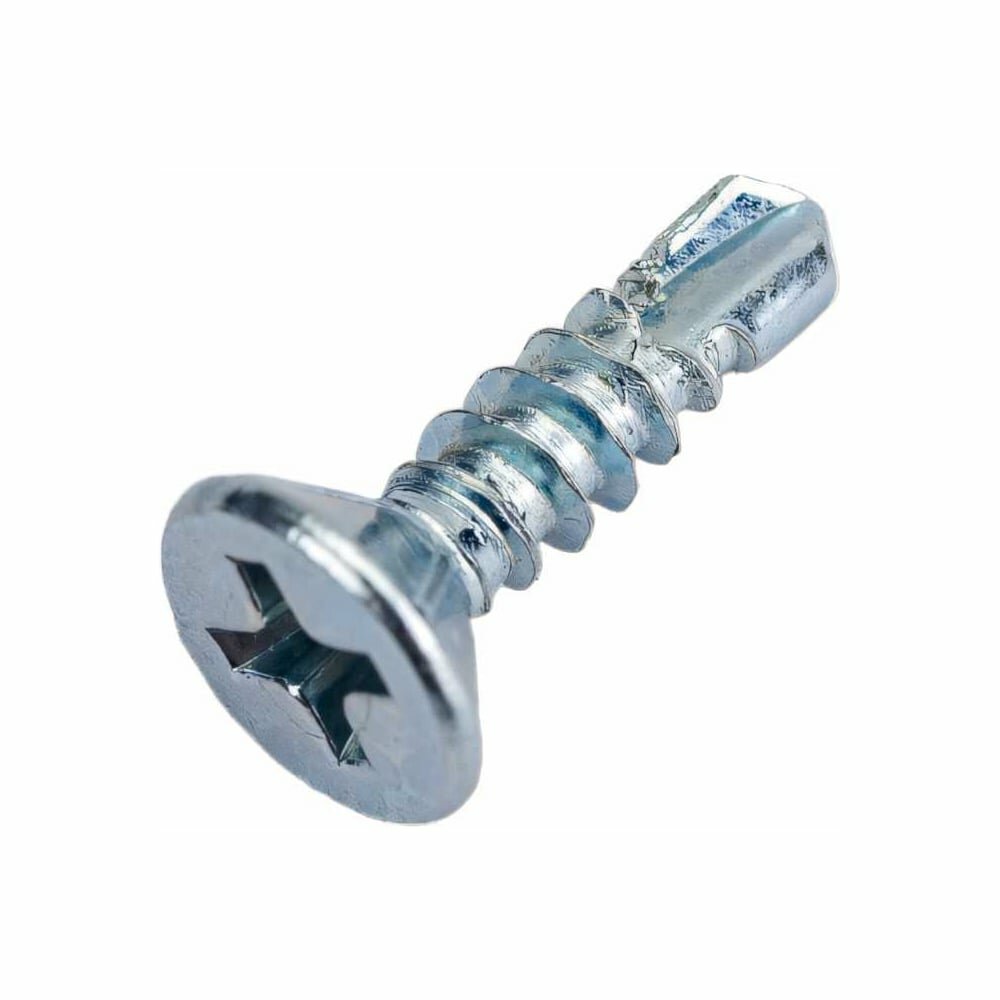 Саморез сверло для оконного профиля крепежная техника 3.9х16 белый (1000 шт.)