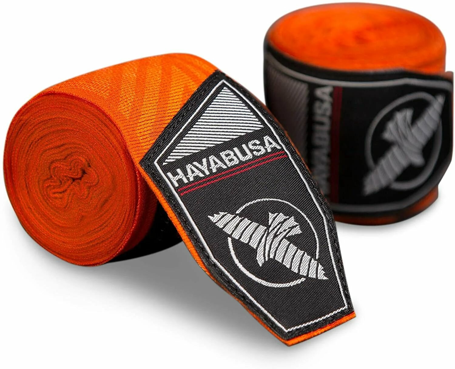 Hayabusa, Бинты боксерские, Perfect Stretch, оранжевые с рисунком