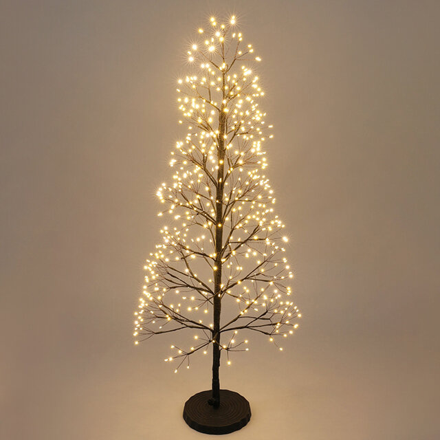 Светодиодная елка Lumivia 100 см черная, 600 теплых белых LED ламп, IP44, Koopman, AX5390040