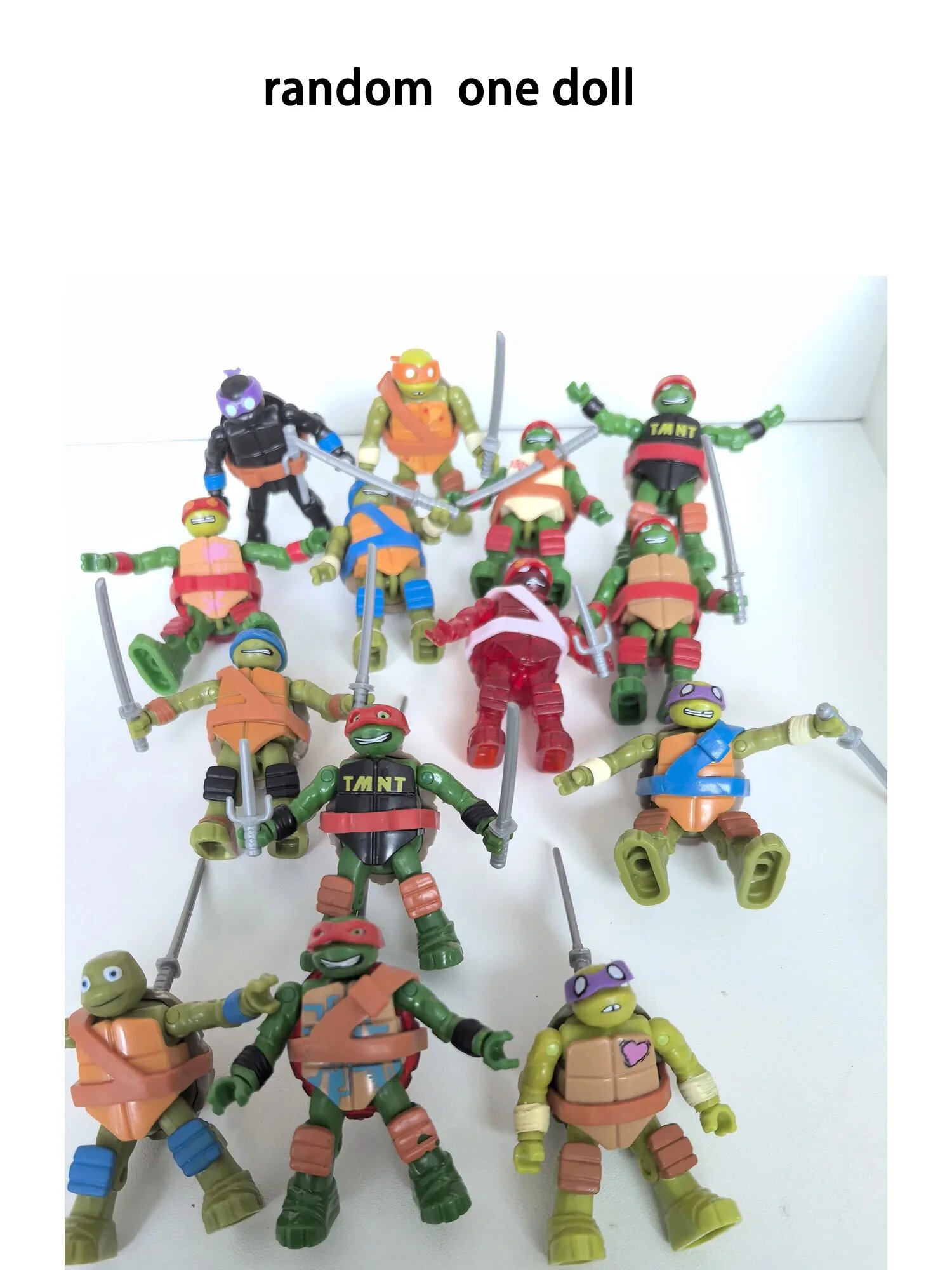 Фигурка Черепашки Ниндзя Кран Микеланджело Сплеск Ирма Донателло Рэфаэль Измельчитель Детская игрушка