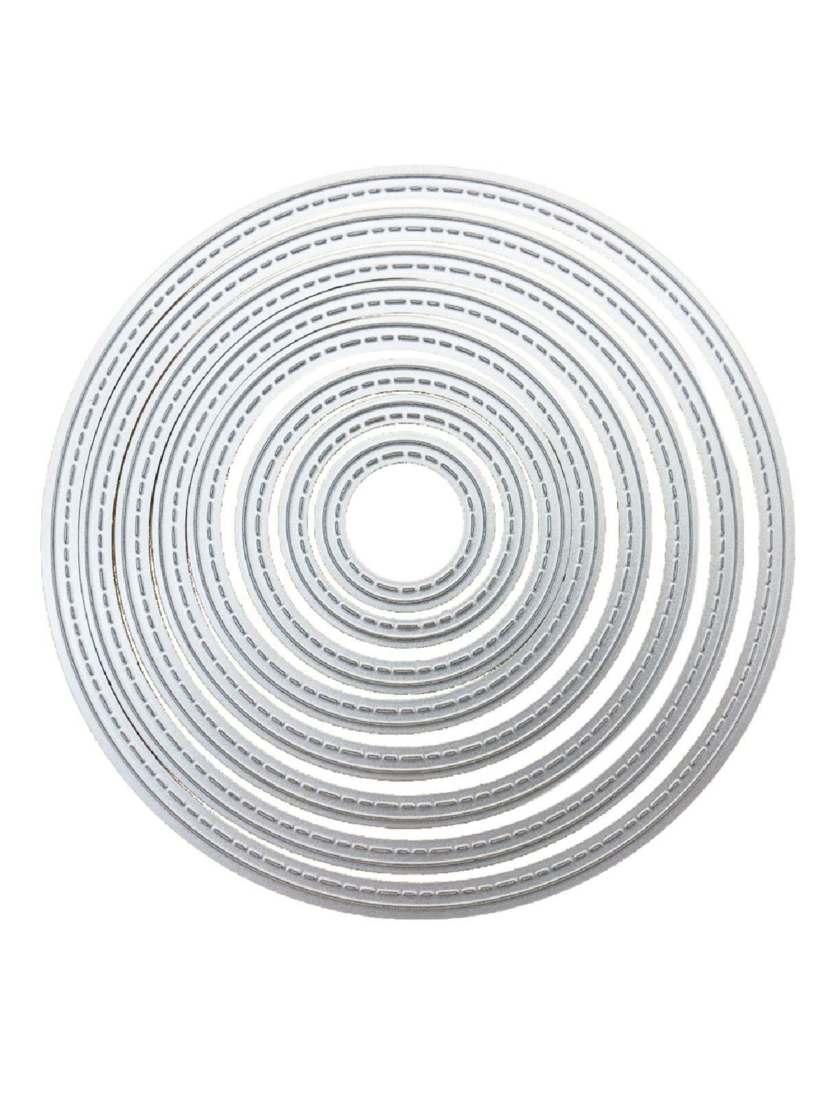 8 шт./компл. Круг в круглой рамке Штампы для резки металла Трафарет для Скрапбукинга Альбом "Сделай сам" Штамп Бумажная открытка Тиснение