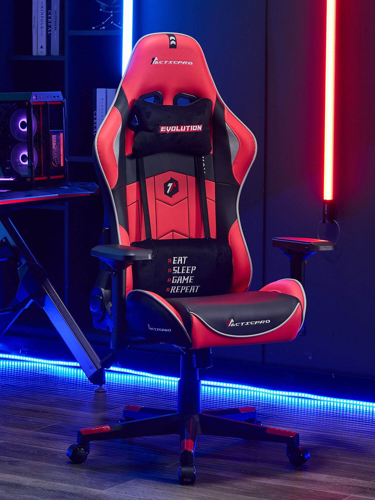 Игровое кресло EVOLUTION TACTIC PRO Special edition D3 компьютерное, 4D-подлокотники, экокожа EPU