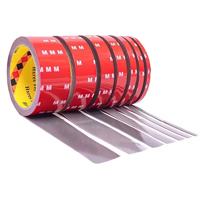 Двусторонний скотч акрил серый 300см 5 мм