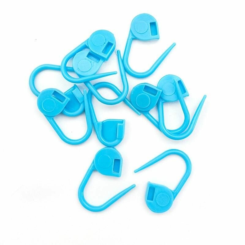 Пластиковые фиксаторы для вязания, Синий