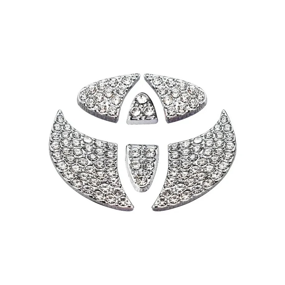 1 шт, наклейка на руль автомобиля, наклейка с кристаллами и бриллиантами для Toyota Chr Auris Raize Rav4 Yaris Cross Corolla, декоративные аксессуары