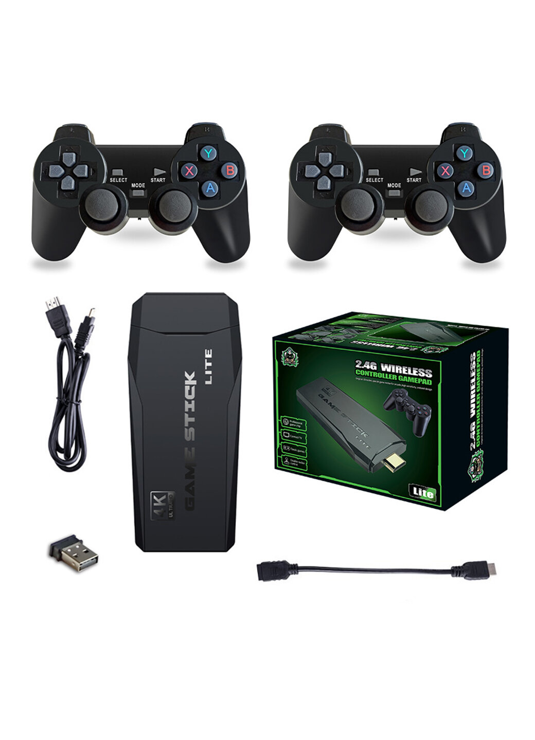 Консоль игровая приставка для телевизора Game Stick M8, 20500 ретро игр, 4K , игры Nintendo , Sega, PS1