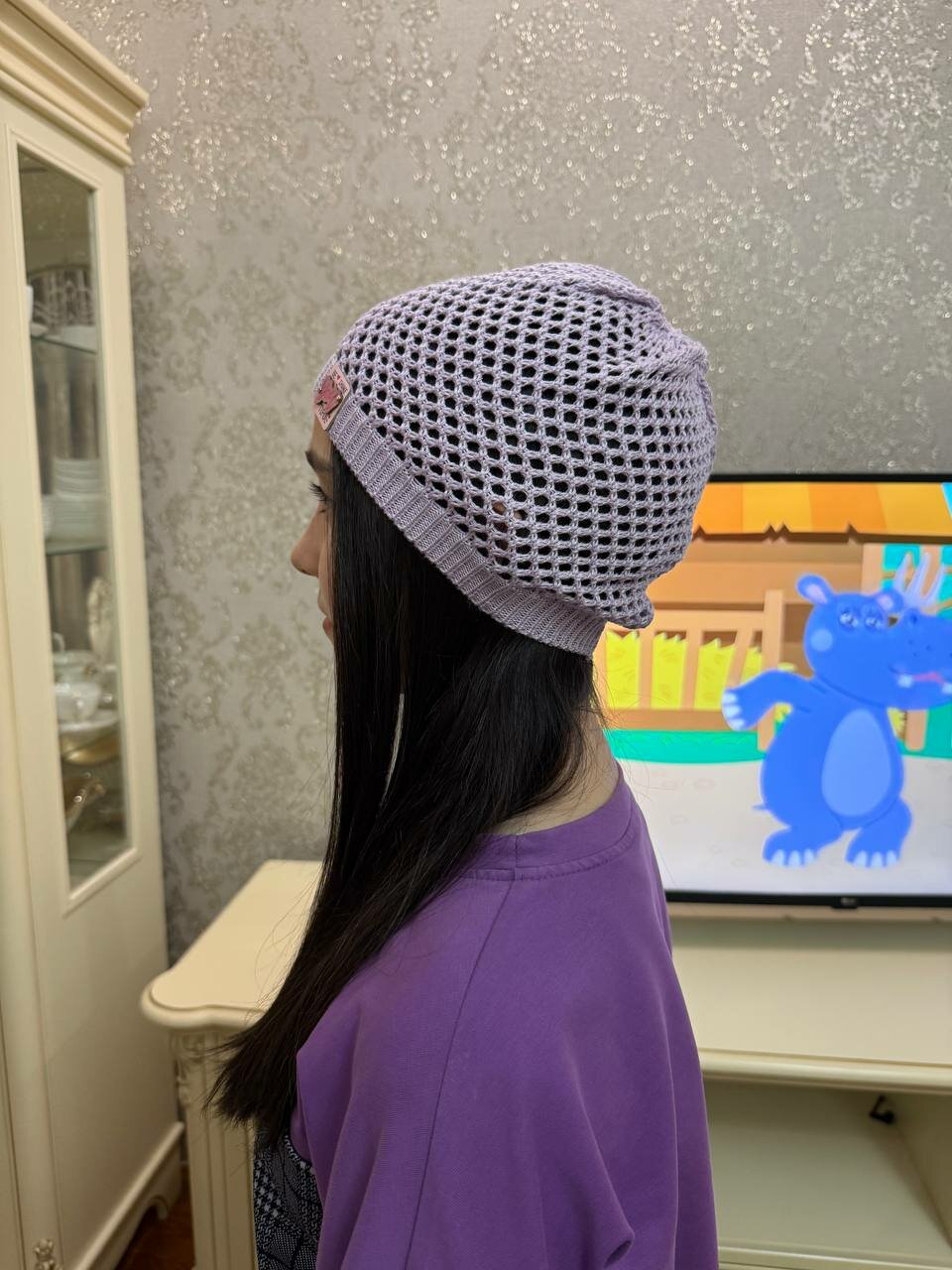 Шапка-бини Весна-лето 2025 для девочек