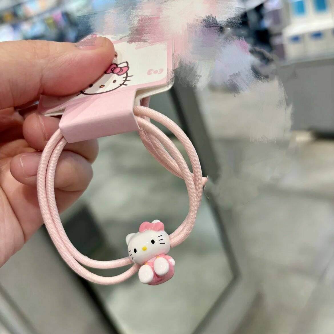 Милый резинка для волос KT, резинка для волос для девочек, парный браслет для лучших друзей, маленькая эластичная лента, подарок для парня, сладкий лесной стиль, кольцо для волос