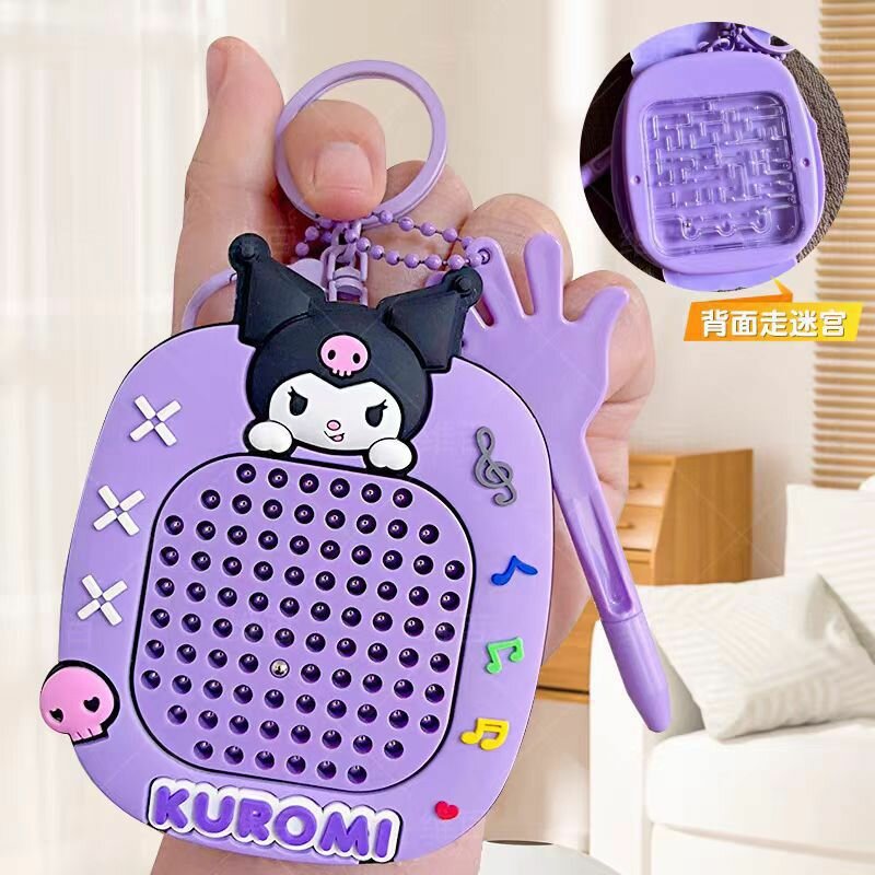 Детская магнитная доска для рисования с шариками, обучающий брелок, подвеска для рюкзака, креативная игрушка для рисования