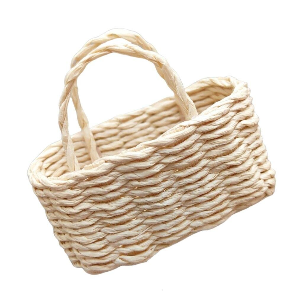 Корзина из лозы для кукольного домика, 02