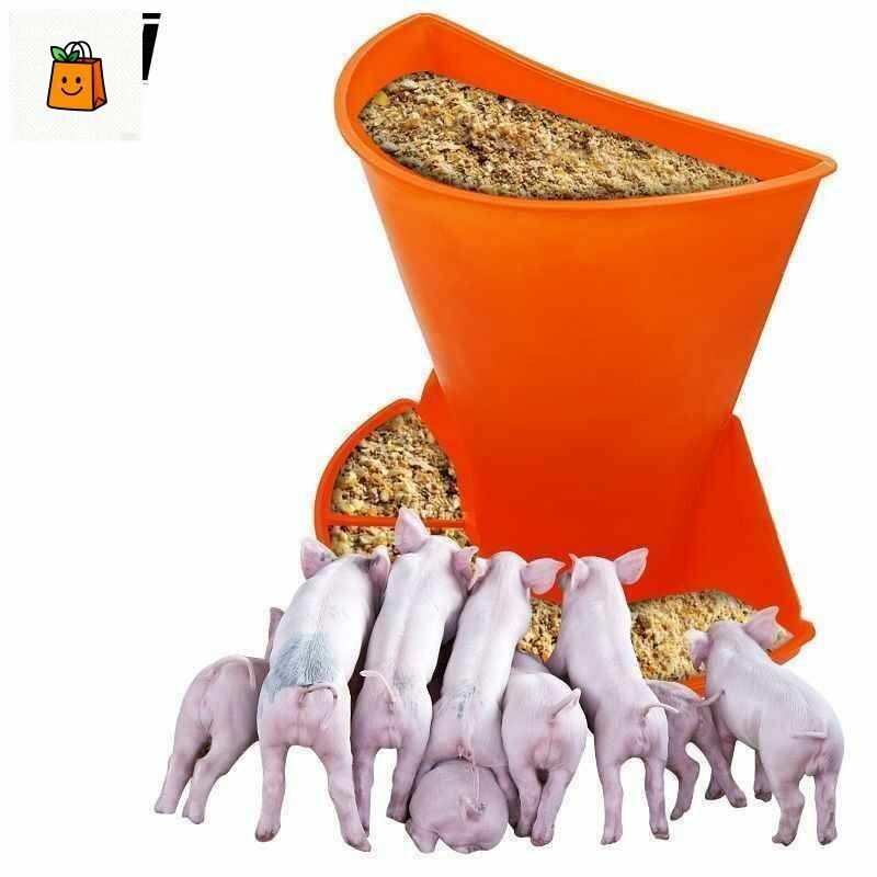 Пластиковая кормушка для подкормки кур, уток, гусей и поросят; Кормушка для свиней