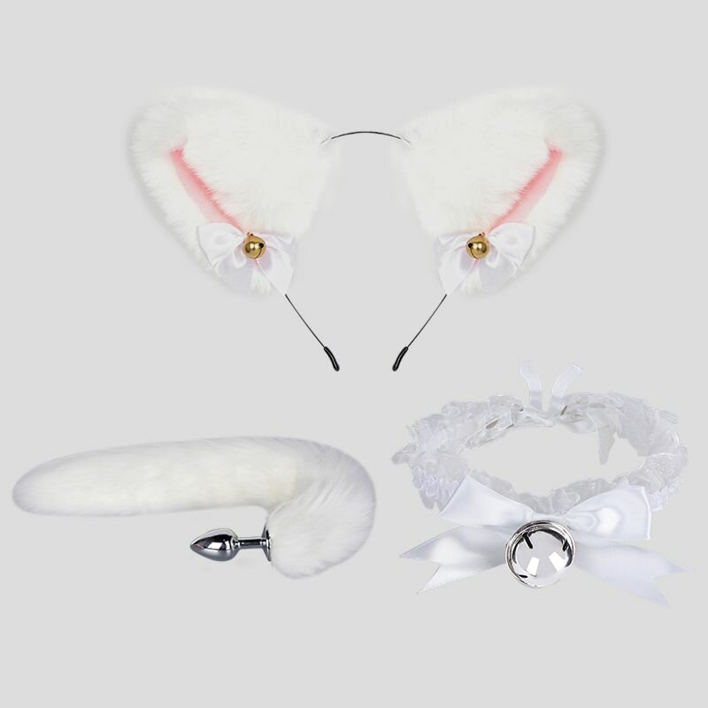 Секс-игрушки для женщин, эротический хвост, симуляция лисы, набор анальных пробок, цилиндрический пробок, эротическое тренировочное средство для женщин