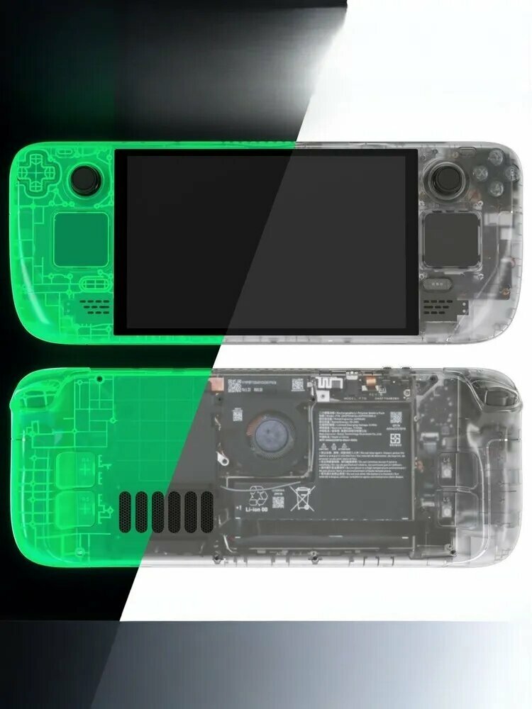 EXtremeRate Полный комплект сменного корпуса с кнопками для Steam Deck OLED