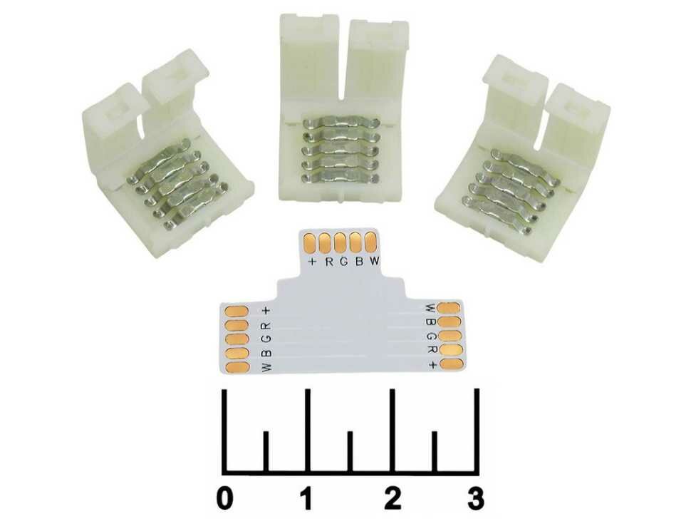 Соединитель для LED ленты 10мм 5pin "T"