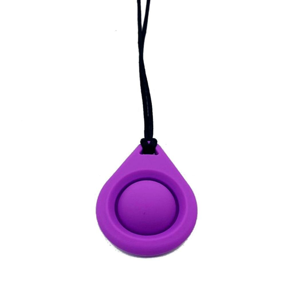 Силиконовый прорезыватель-подвеска, Фиолетовый