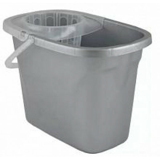Ведро 8Л ETNA прямоугольное С отжимом МОП серый ПХ