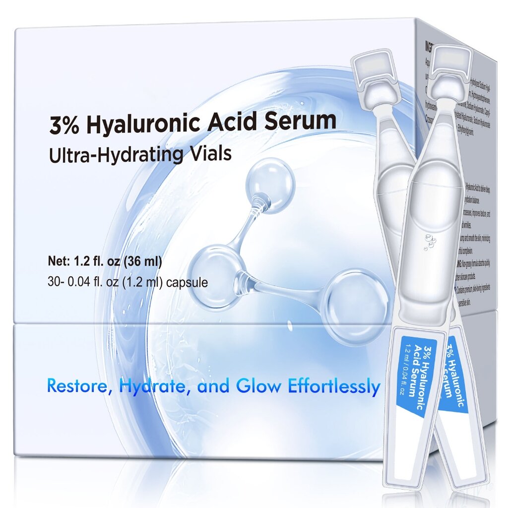 Коробка из 30 палочек, одноразовая эссенция для увлажнения лица с гиалуроновой кислотой