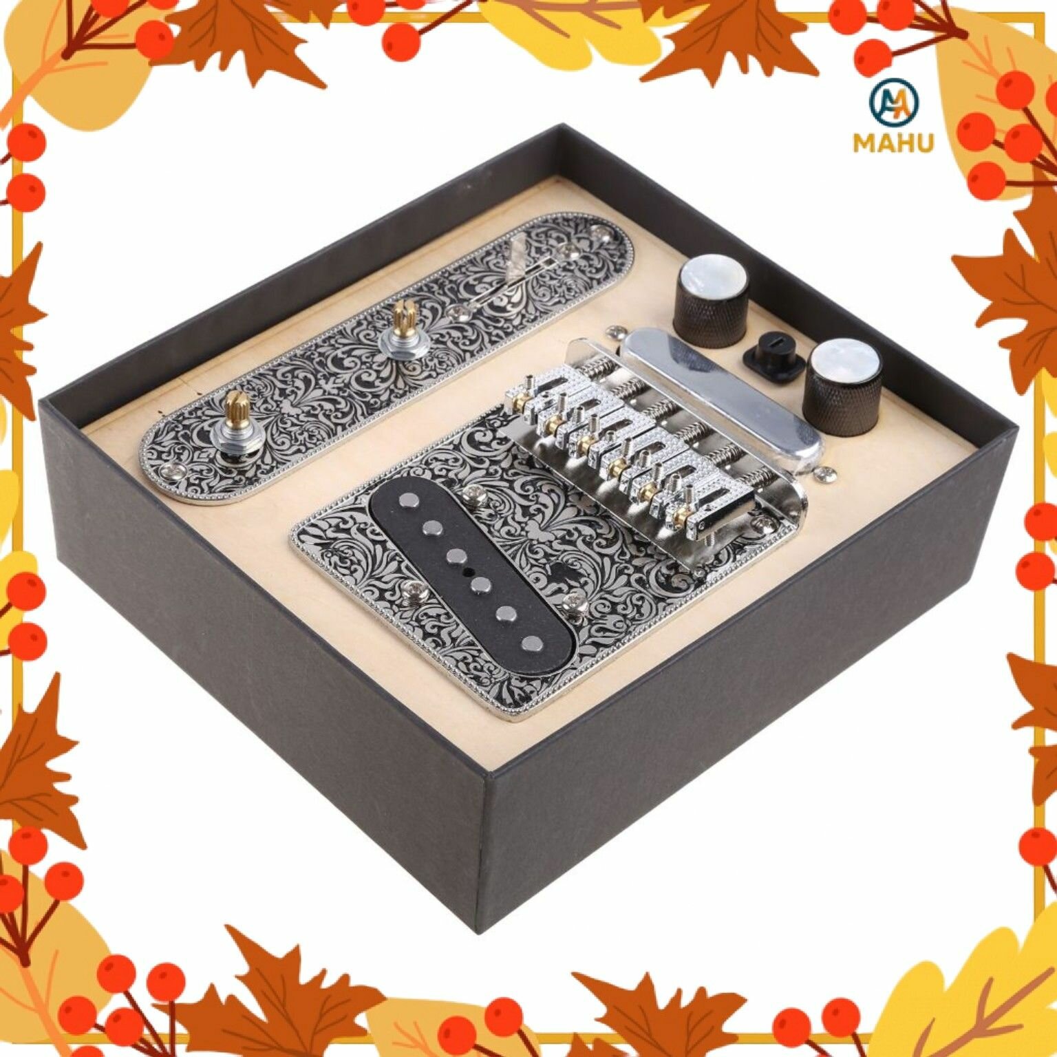 Эксклюзивный набор Fender для ремонта гитары, включающий звукосниматель, мост и панель