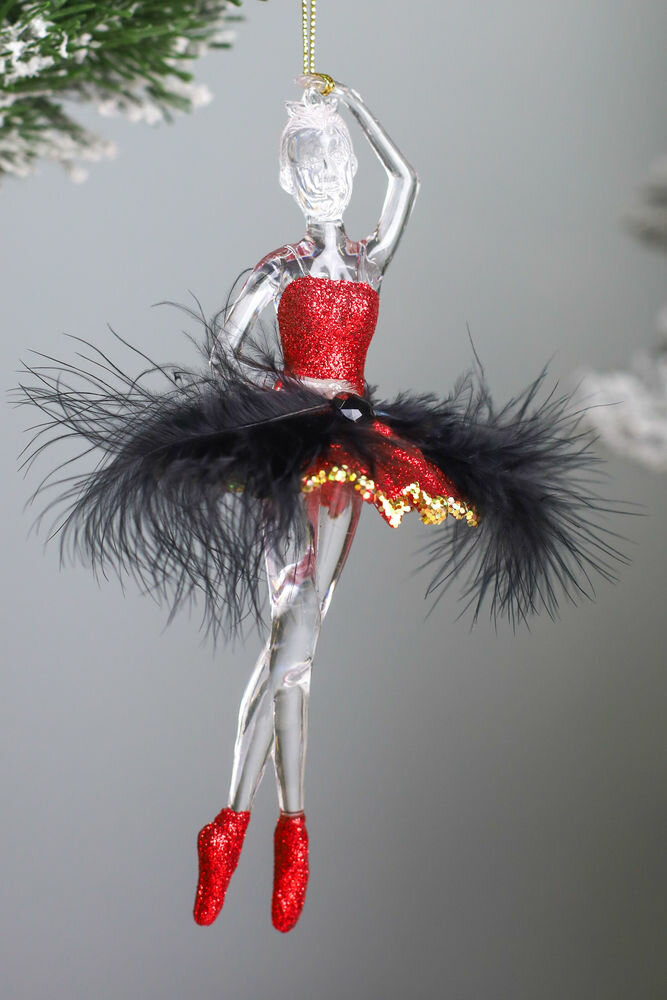 Ёлочная игрушка бурлеск - балерина арабелла, акрил, 17 см, Kurts Adler ZCI4097-1
