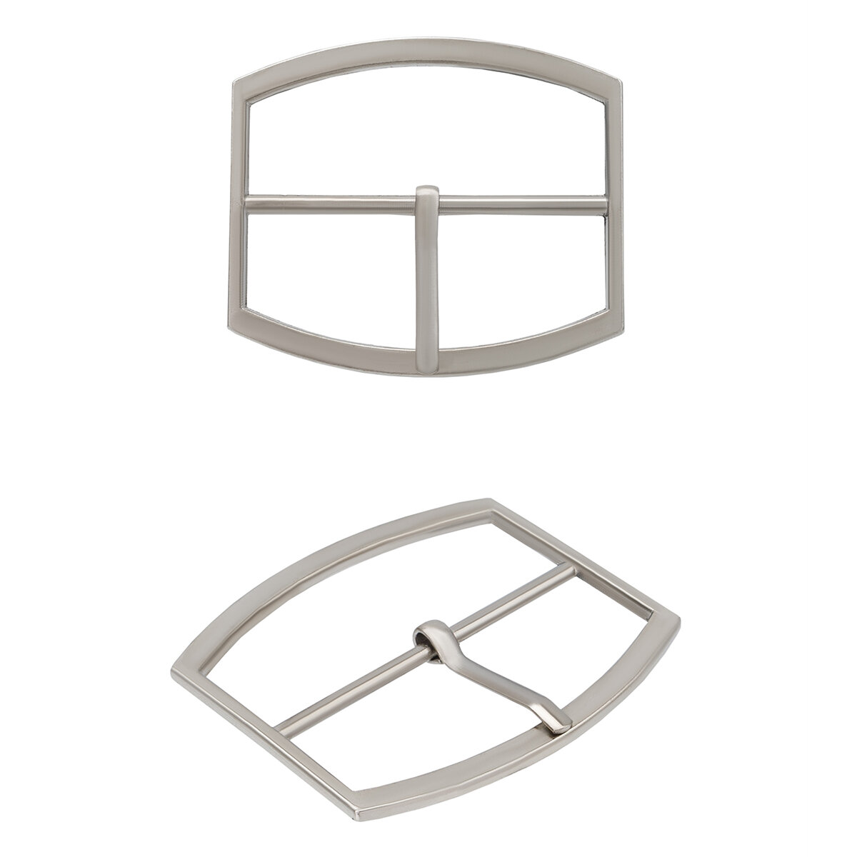 Пряжка для ремня с язычком металлическая, 50 мм (никель), 20 шт, айрис, 0321-8014
