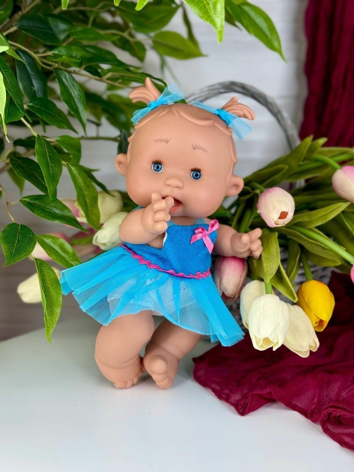 Кукла пупс для девочки 26 см Пепоте с закрывающими глазками (N814C)