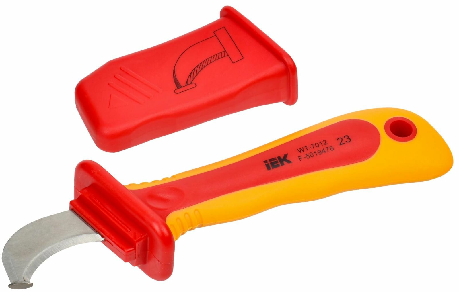 Нож для снятия изоляции IEK с пяткой, автоматический, диаметр лезвия К1
