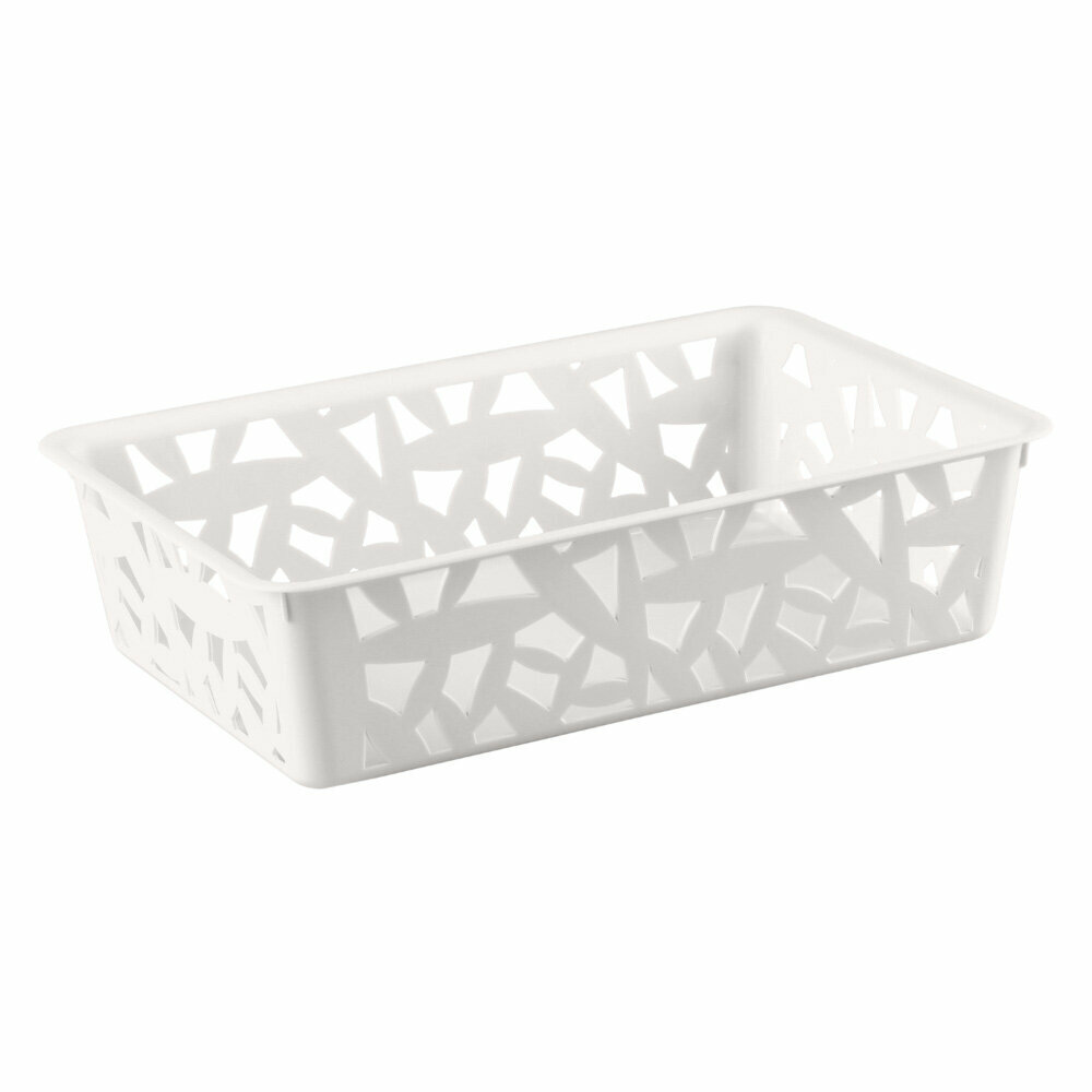 Корзина БП 23,5*16*6см универсальная L 1,7л белый