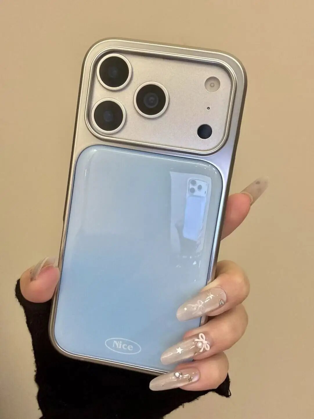 Розовый, синий чехол для телефона с английской этикеткой для iPhone 17, AIR 16E, 15, 14, 13, 12, 11 Pro Max Plus, защищенный от падения гальванический чехол с капельным клеем