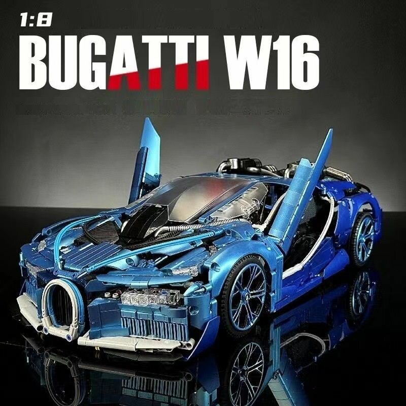 Большая сборная модель автомобиля Bugatti c дистанционным управлением