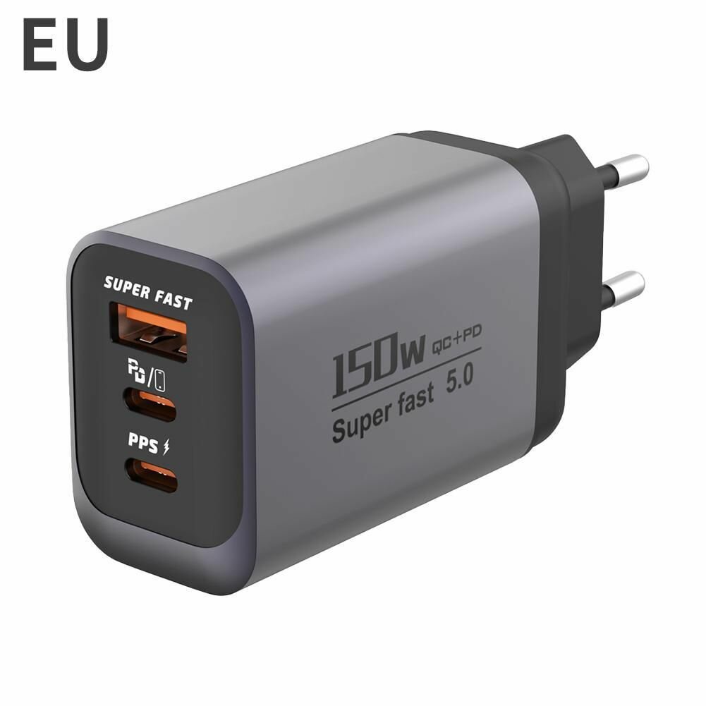Сверхбыстрая зарядка мощностью 150 Вт, зарядная головка PD + QC3.0 + USB