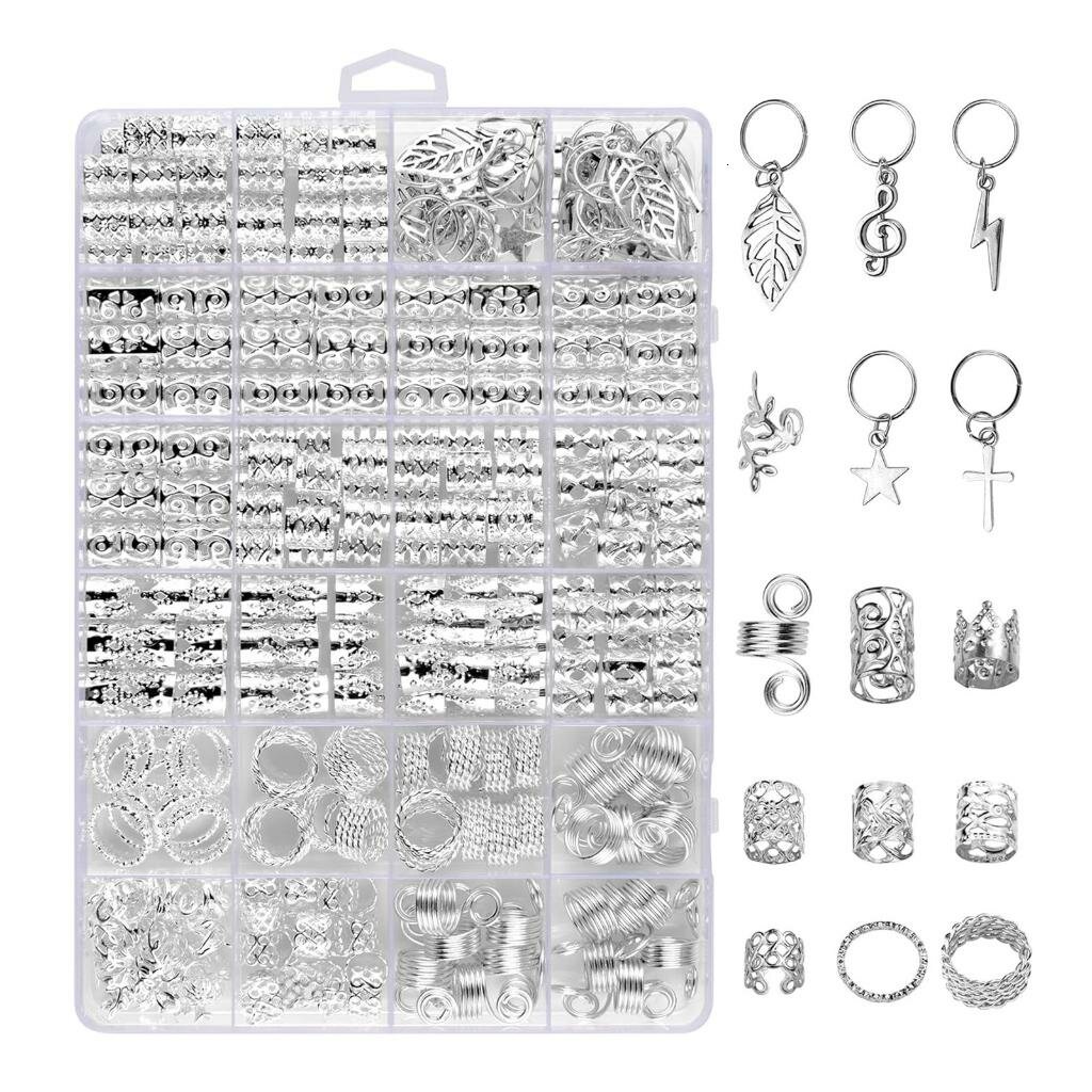 275шт Регулируемые Металлические Заколки для волос, кольца для волос, украшения для косичек, Дредов