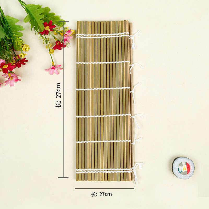 Коврик для суши зеленый бамбуковый коврик ручной работы японский инструмент нори рис суши инструмент коврик для суши