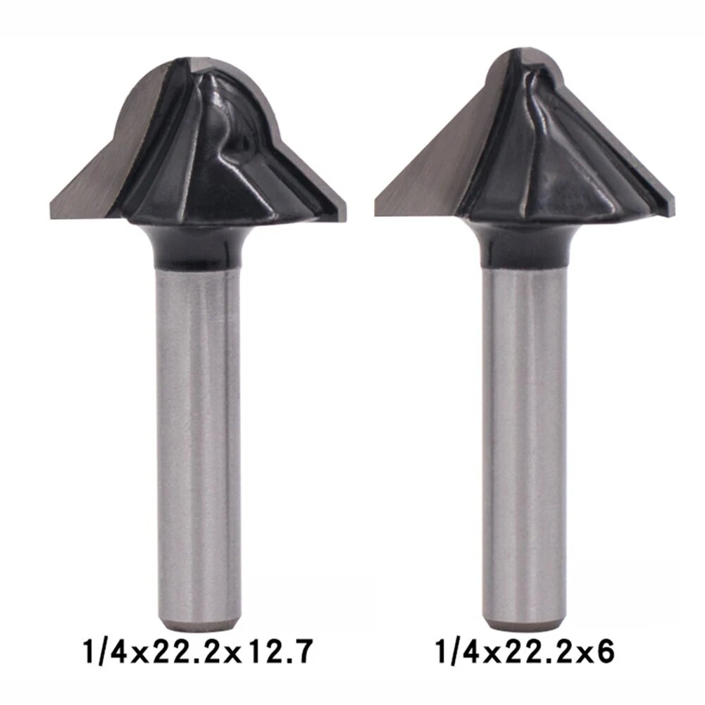 Прорезная фреза V-образная фреза 90-градусное круглое дно Простая установка Простая установка 2PCS