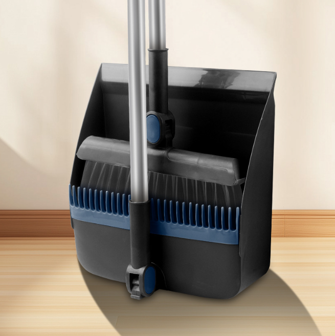 Складная метла и совок для мусора - комбинация для подметания и уборки в домашних условиях