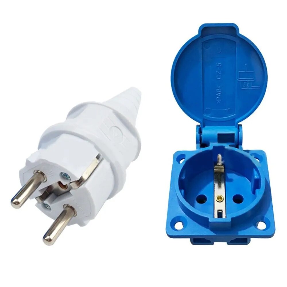 1PCS Промышленная Водонепроницаемая Розетка Европейская Розетка Медь 220V 16A