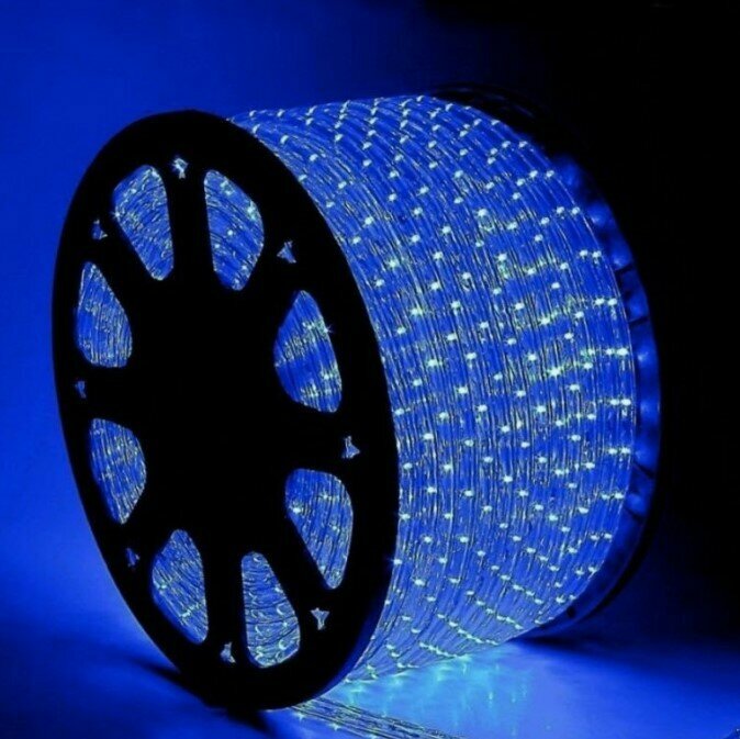 Дюралайт Led 3жил 30L/m ф12мм 100м синий LSRC-100/LED B (цена за 1м)