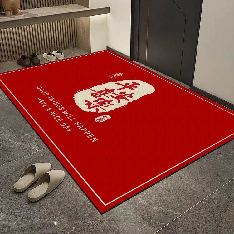 Подушка для входа в дом красная праздничная дверь для дома 50*80CM_Изображение Байфу