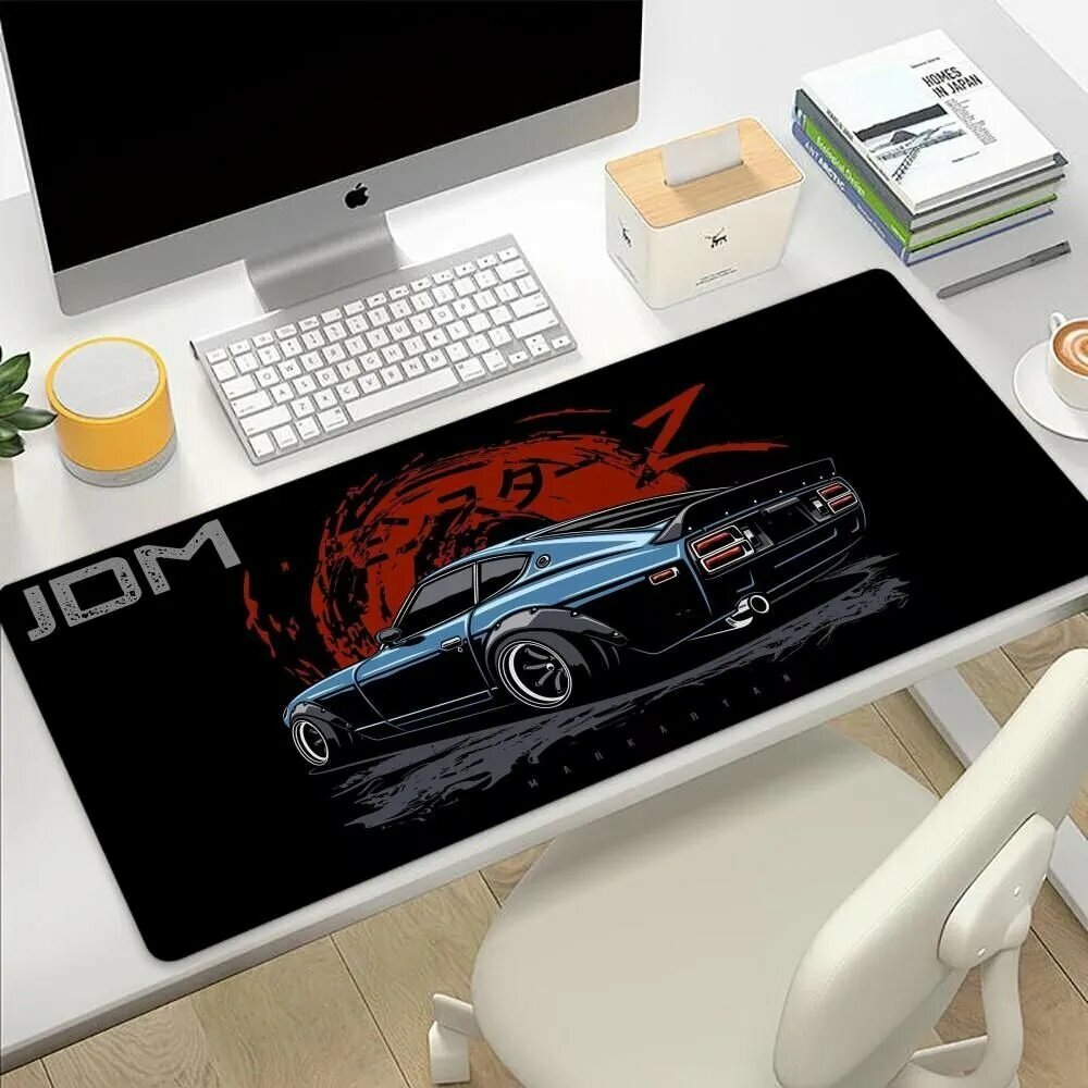 JDM MOTORS Коврик для мышки, XXXL, черный, серый