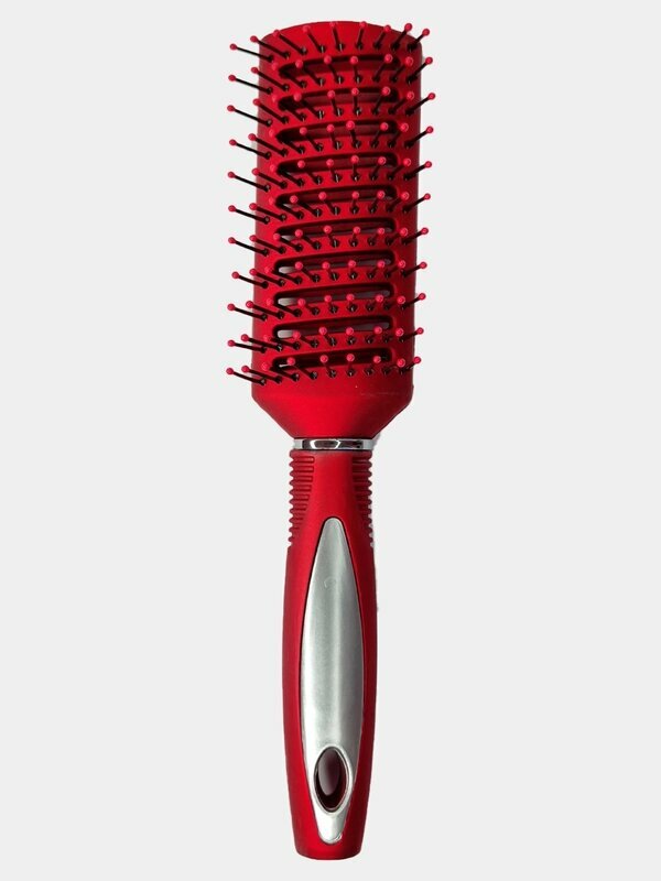 Расческа продувная парикмахерская для укладки волос, красная