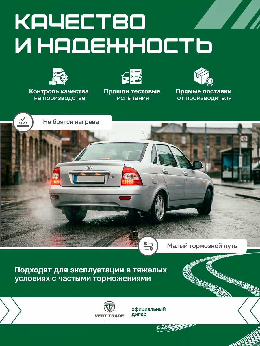 Тормозные колодки передние LADA Гранта Приора Калина; ВАЗ 2108 2109 2110 2112 2114 2115