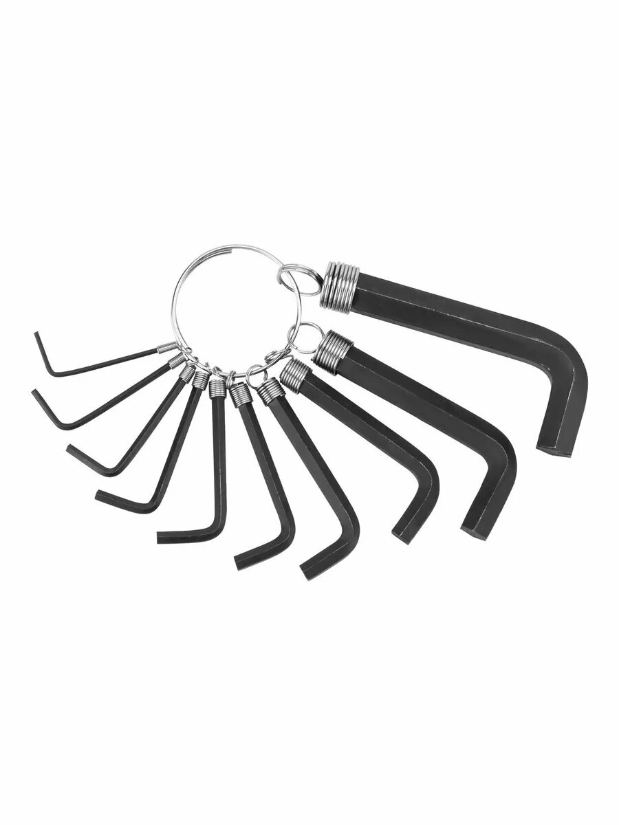 Набор ключей шестигранников 1.5-10 мм (имбусовые) HEX